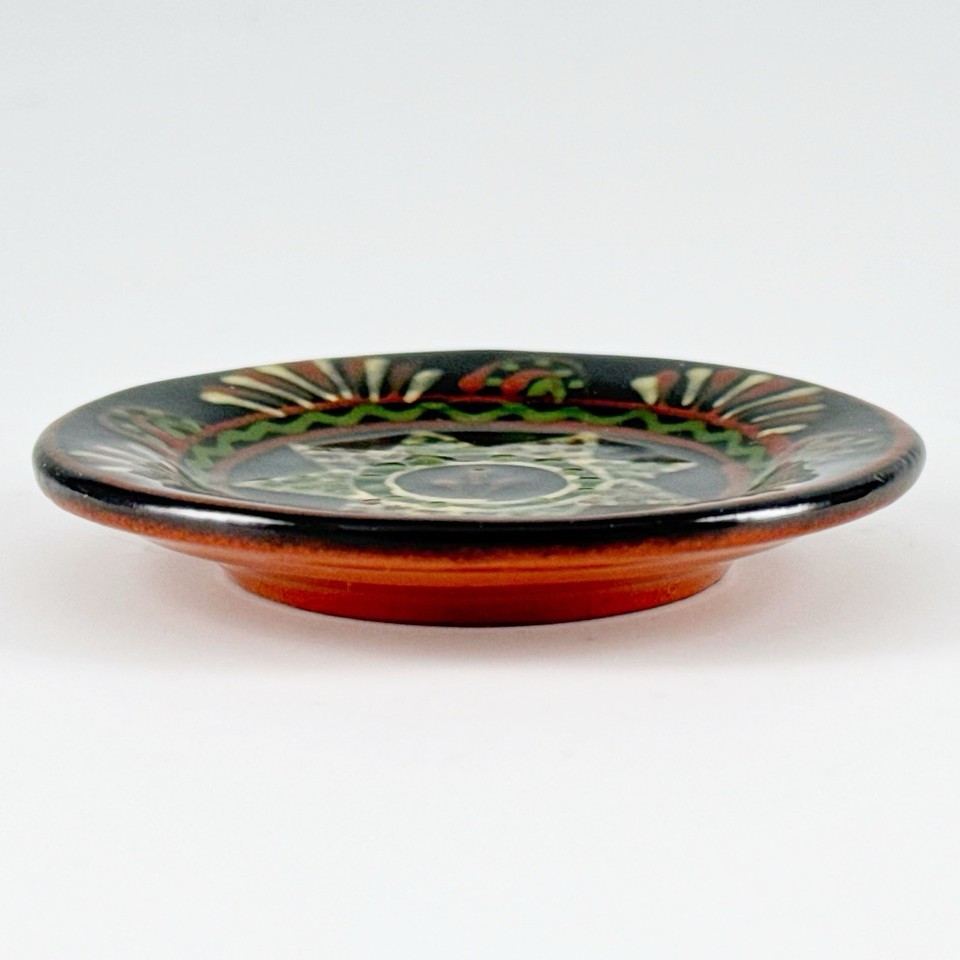 Rowe Pottery Glazed Miniature Redware Plate Bob Timberlake Old Salem ...