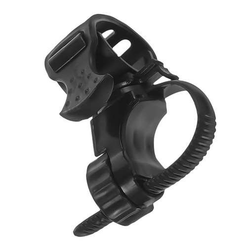 Universal Flashlight Holder For Bike Handlebar Adjustable Rubber Mount ...