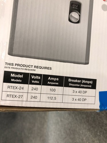 RHEEM RTEX-24 Professional Classic Tankless Electric Water Heater * | eBay