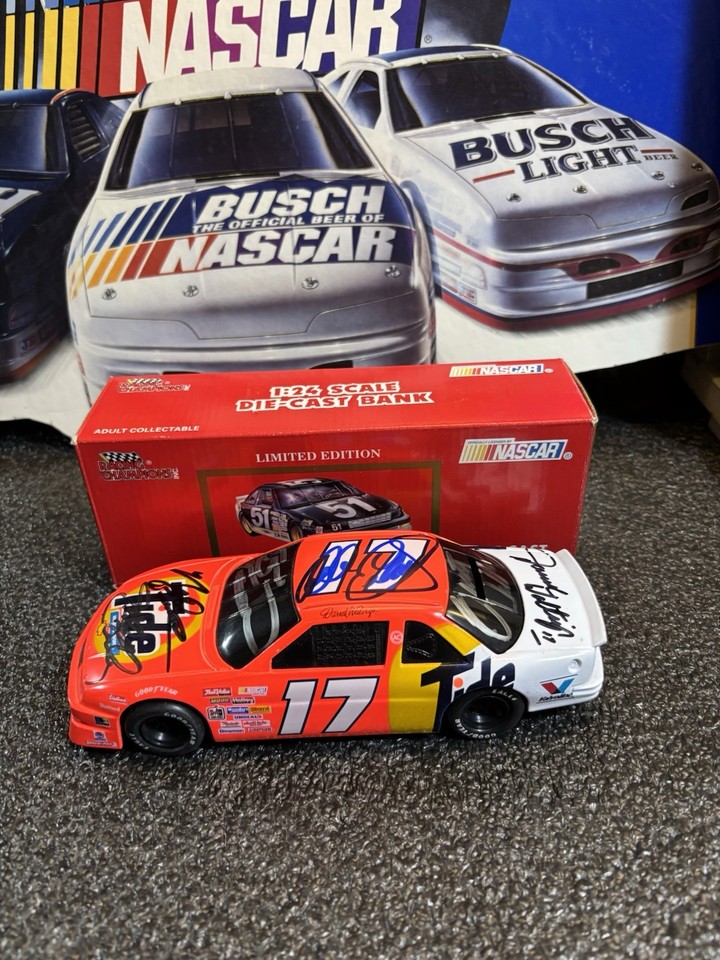 SIGNED 1/24 #17 TIDE Lumina DW Dale Earnhardt Sr JeffG Neil Bonnett BE ...
