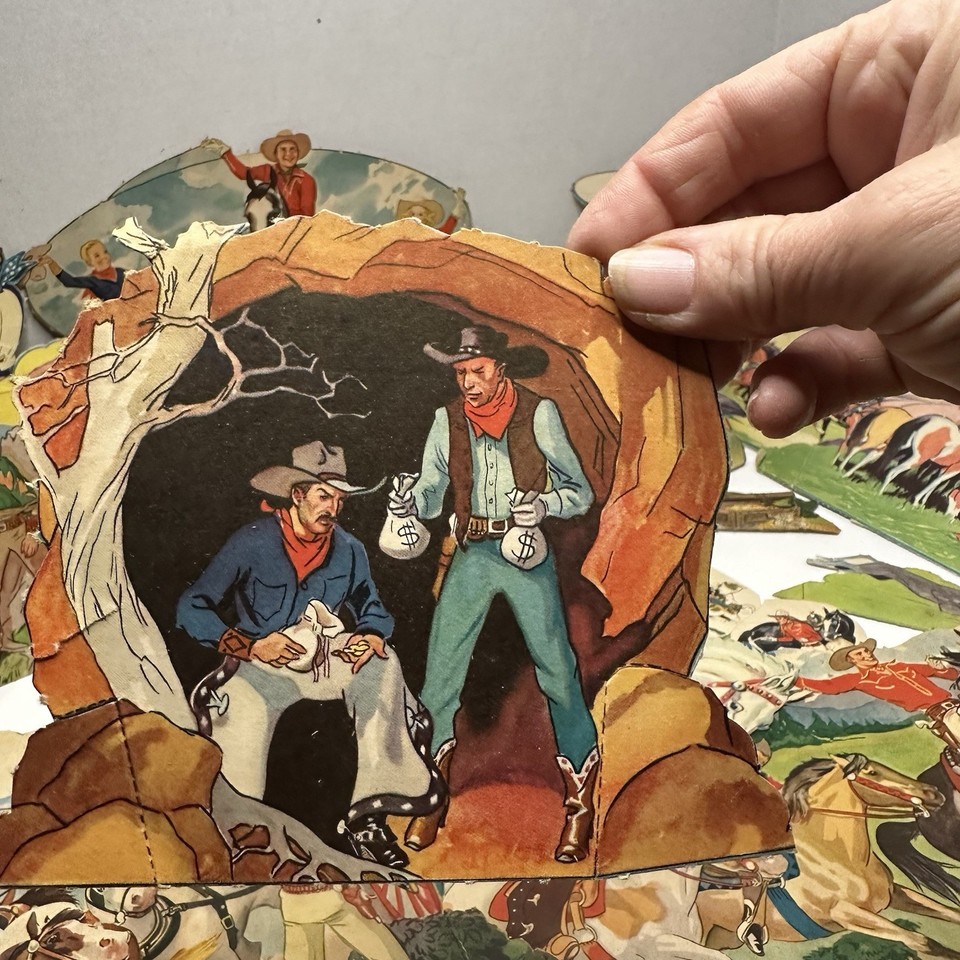 Vintage Gene Autry /Lone Ranger Cardboard Cut-out Stand-Ups. 60+ Pieces ...