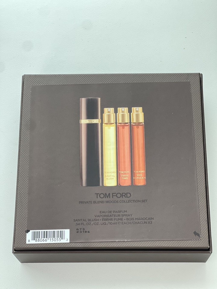 Tom Ford Private Blend Woods Collection Set, 3 pcs Travel Spray & 1 ...