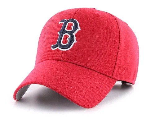 Boston Red Sox MLB Adult Men's Adjustable Strap Red Team Logo Hat Hats ...