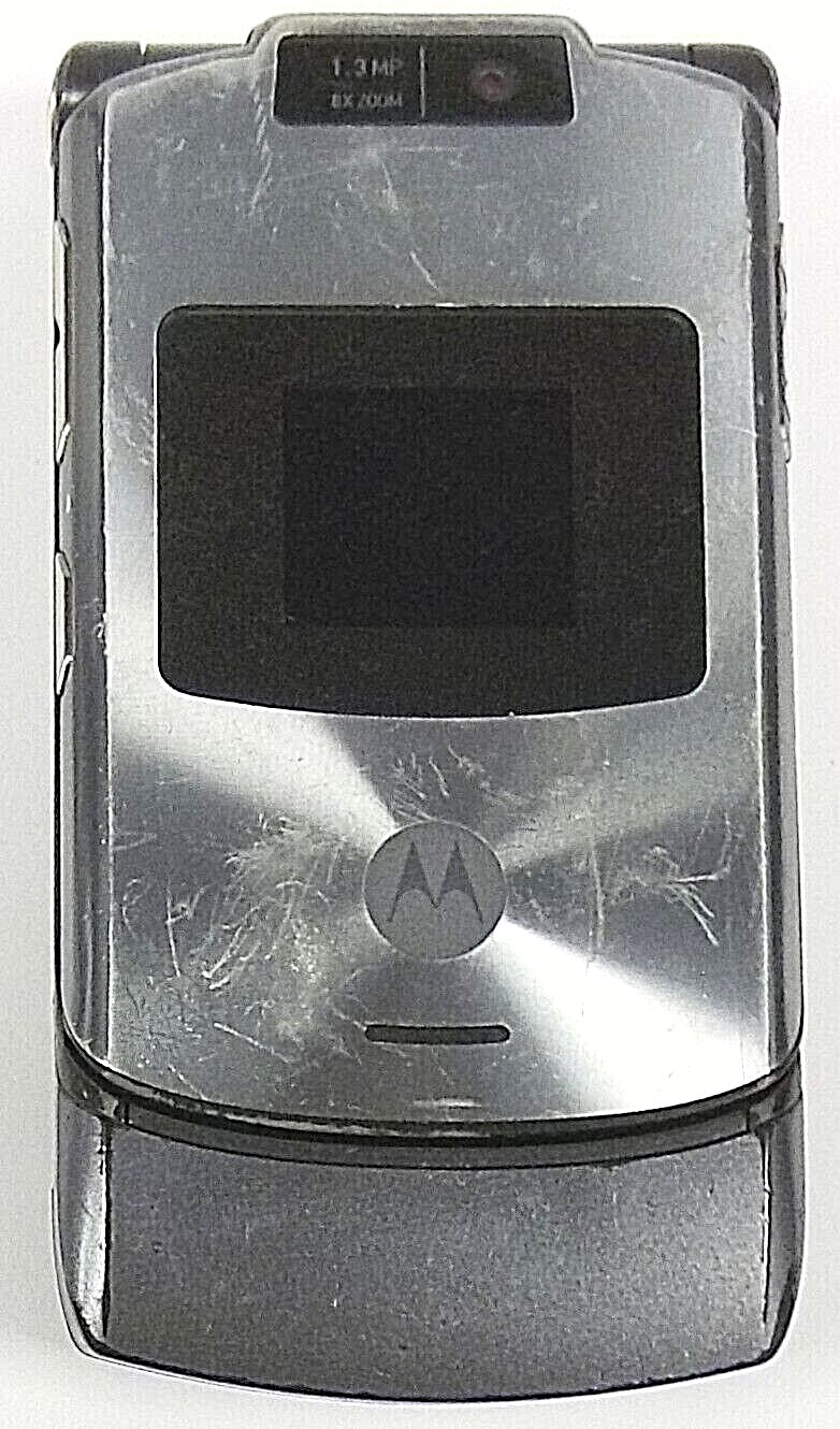 Motorola RAZR V3xx - Dark Platinum / Gray ( AT&T ) Cellular Flip Phone ...