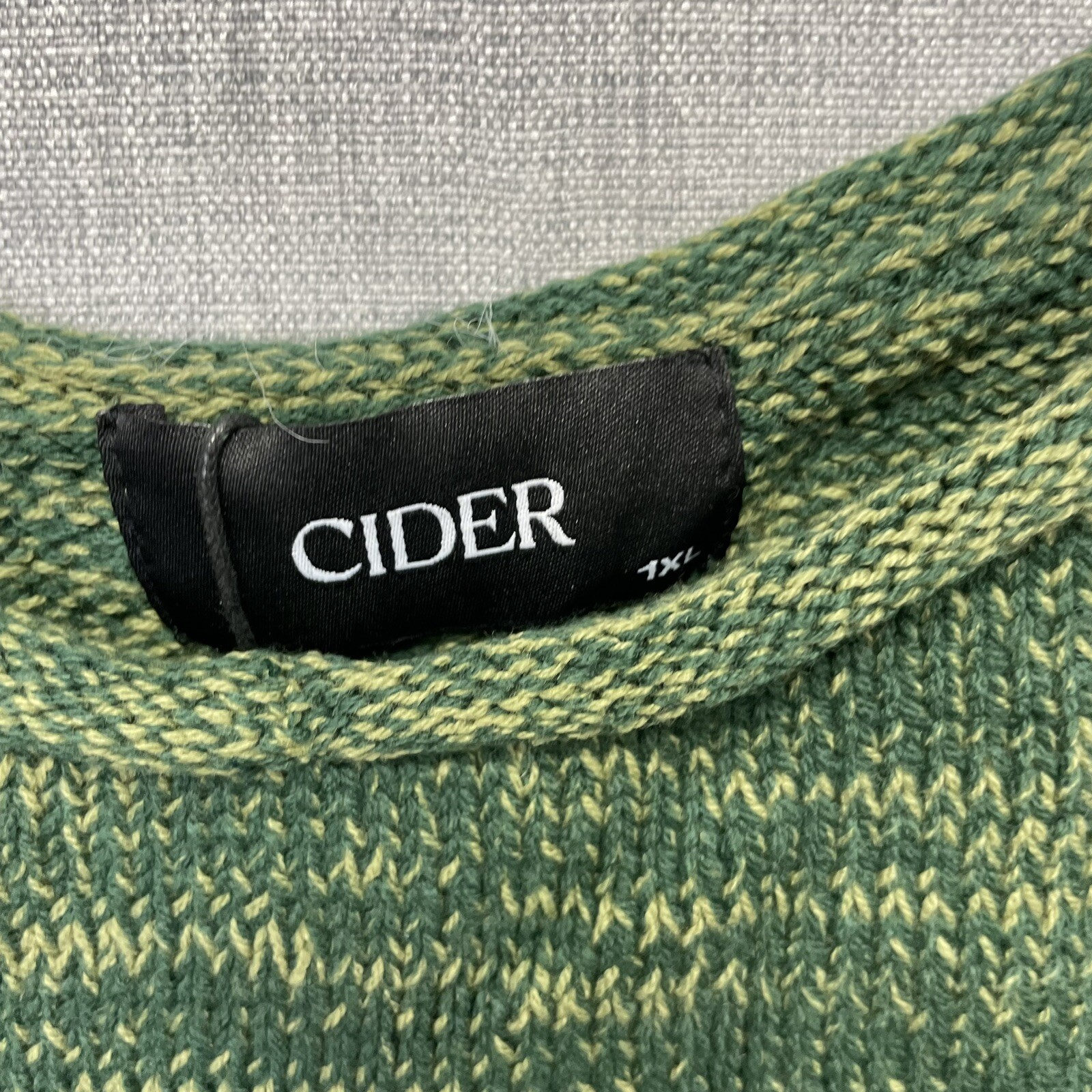 CIDER Top Womens 1 XL Green Polyknit Crop Knit 4508 | eBay Australia