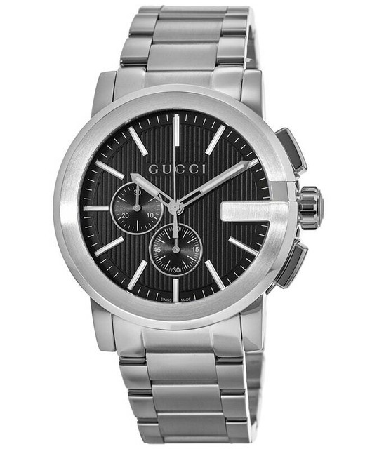Gucci G-chrono YA101204 44 mm Stainless Steel Black Dial Mens Watch for ...