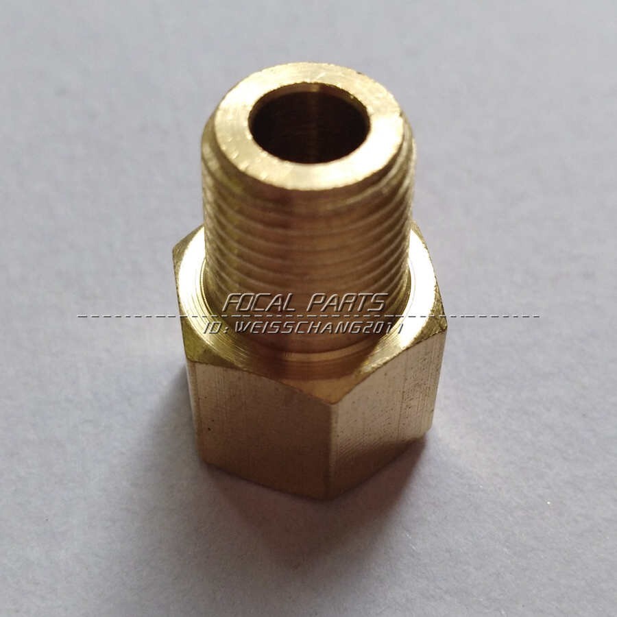 1/8-27 NPT Female to 1/8 28 BSPT BSP Male Gauge Sensor Adapter Reducer ...