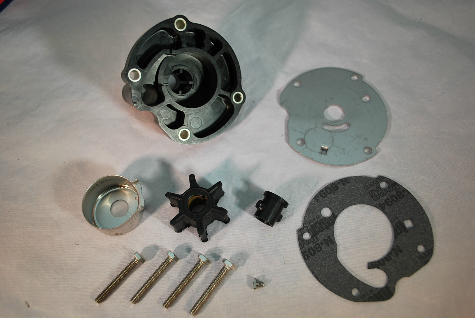 OEM New Johnson Evinrude Outboard Water Pump Kit 763758 BRP/OMC w ...