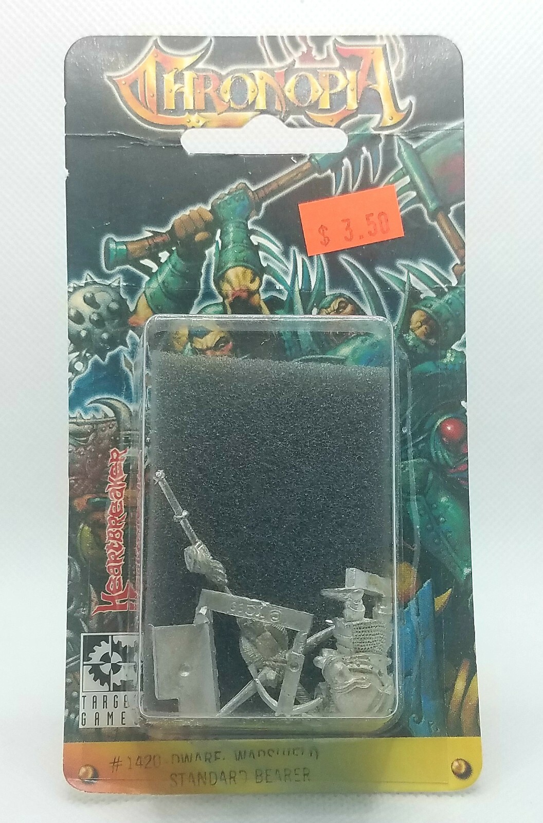 Chronopia Metal Miniatures Dwarf NIB OOP 28mm (Spearmen Swordsmen ...