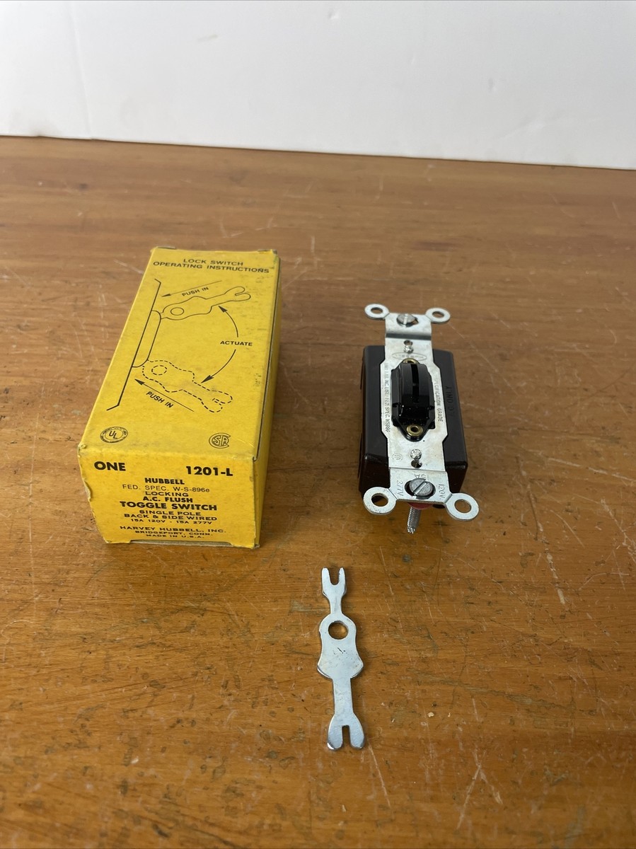 Hubbell Light Switch Keys Hubbell Wiring HBL7810 3 Pole 3PST Manual