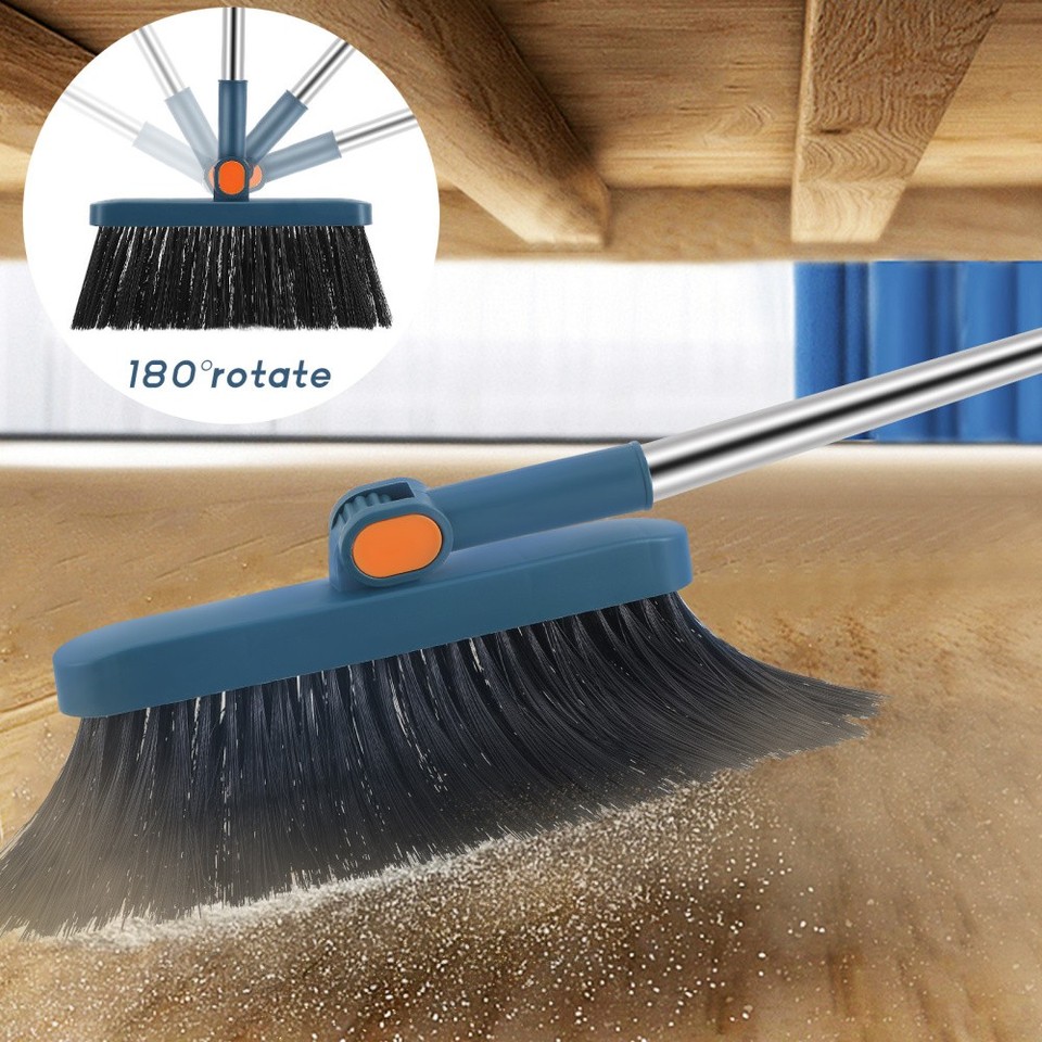 3pcs Long Dustpan+Brush Set Industrial Broom Dust Pan Lobby Strong ...