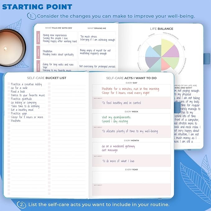 Clever Fox Self-Care Journal/Daily Reflection Notebook/Mental Health ...