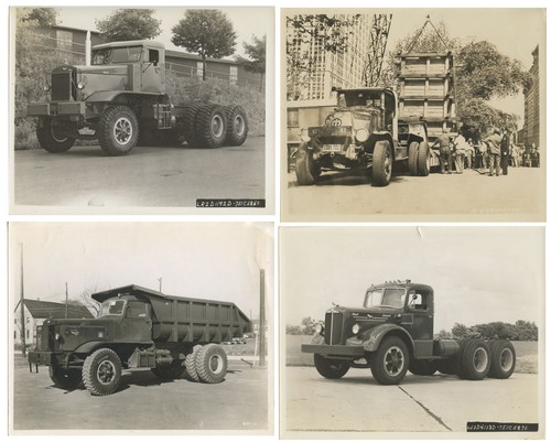 Mack trucks cars automobile 7 original antique 1930s 40s photo lot | eBay