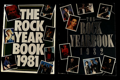 The Rock Yearbook: LOT of 2 1981 & 1982 (SOFTCOVER, VERY GOOD CONDITION ...