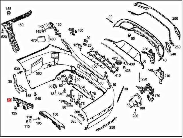 Mercedes-Benz 2058850365 Genuine OEM Energy Absorber for sale online | eBay