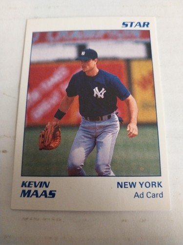 1990 Star Company Promo Ad Card Kevin Maas | eBay