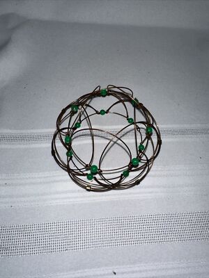 Vintage MCM Fidget 4'' 3D Desk Toy Silver Wire Mandala Stress Relief ...