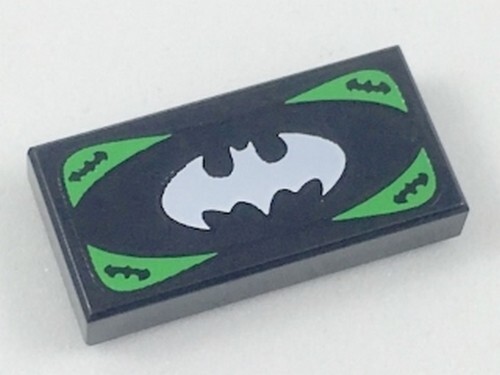LEGO 3069pb0634 BATMAN Tile 1 x 2 with Bat-Merch Voucher Pattern | eBay