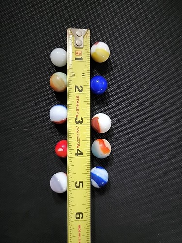 American Toy Mixed Marbles lot of 10 Marbles Mixed Sizes And Colors Agate | eBay