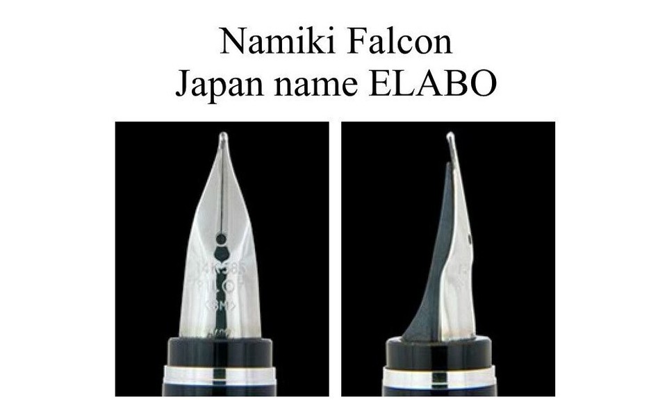 Pilot Namiki Falcon ELABO Fountain Pen Black Resin SEF,SF,SM,SB Nib (FE ...