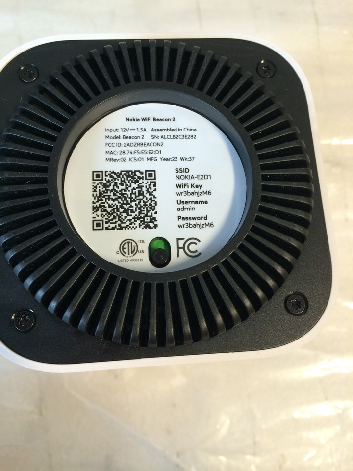 Nokia Wifi Beacon 2 Mesh Router Repeater Access Point | No Cord | eBay