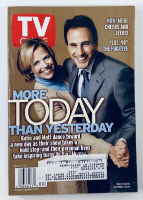 TV Guide Magazine October 7 2000 Katie Couric and Matt Lauer NY Metro ...