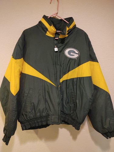 Vintage Green Bay Packers Locker Line Coat Jacket NFL Size XL | eBay