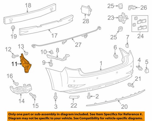 52156-33010 Toyota Support, rear bumper side, no.1 lh 5215633010, New ...