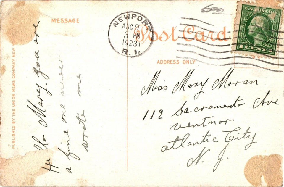 Steamship Priscilla Fall River Line c1923 Postcard | eBay