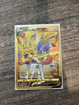 Zacian V Gold Full Art | eBay