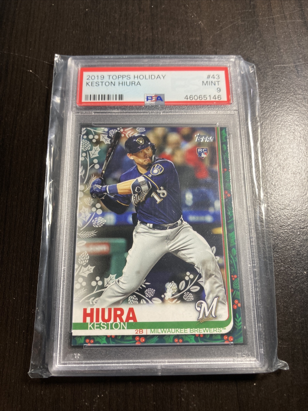 Keston Hiura TOPPS HOLIDAY CARD PSA 9 MINT MLB 2019 T11-296 | eBay
