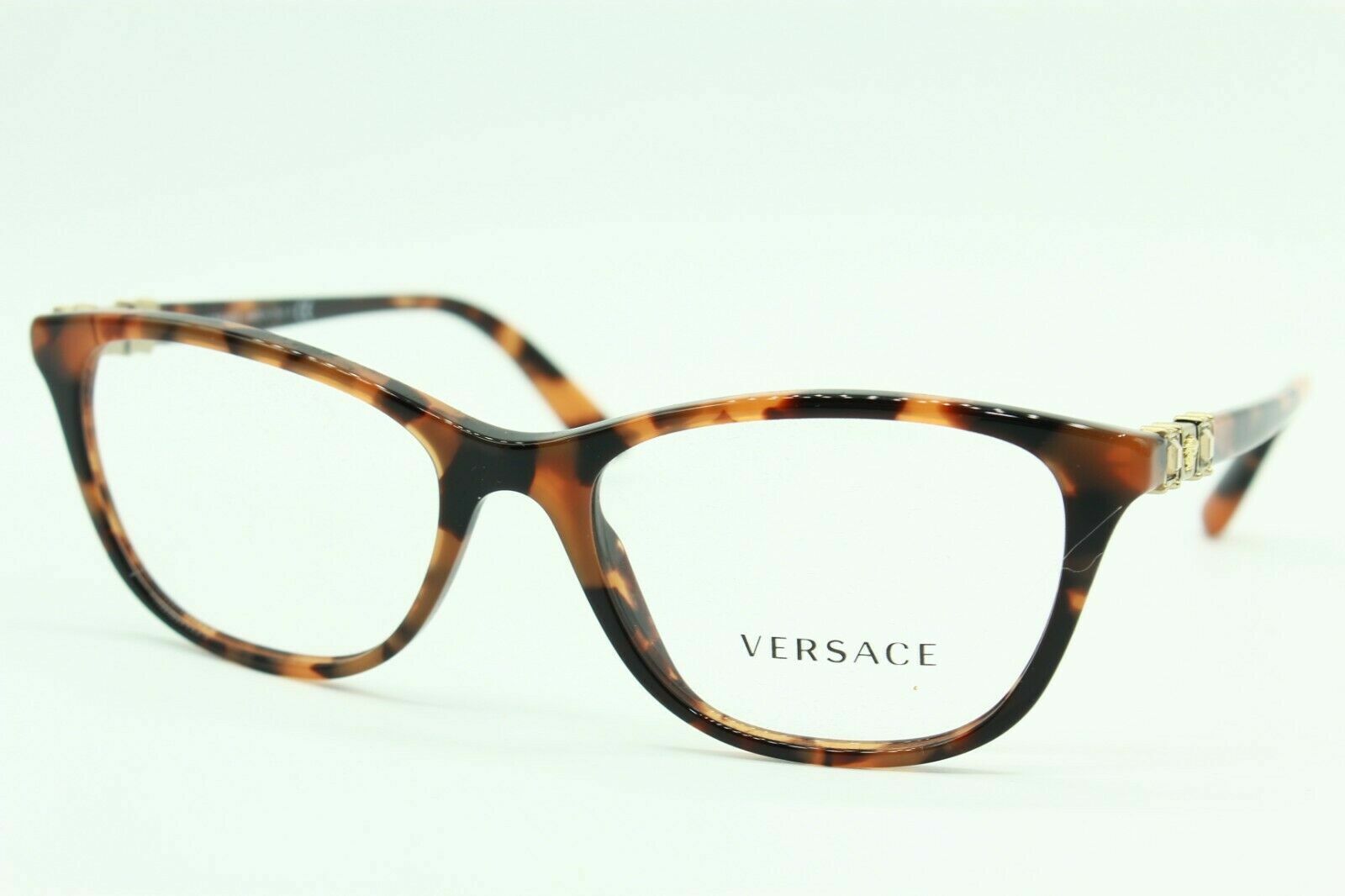VERSACE MOD. 3213-B 944 HAVANA FRAMES EYEGLASSES CRYSTAL 54mm NEW - 16 ...