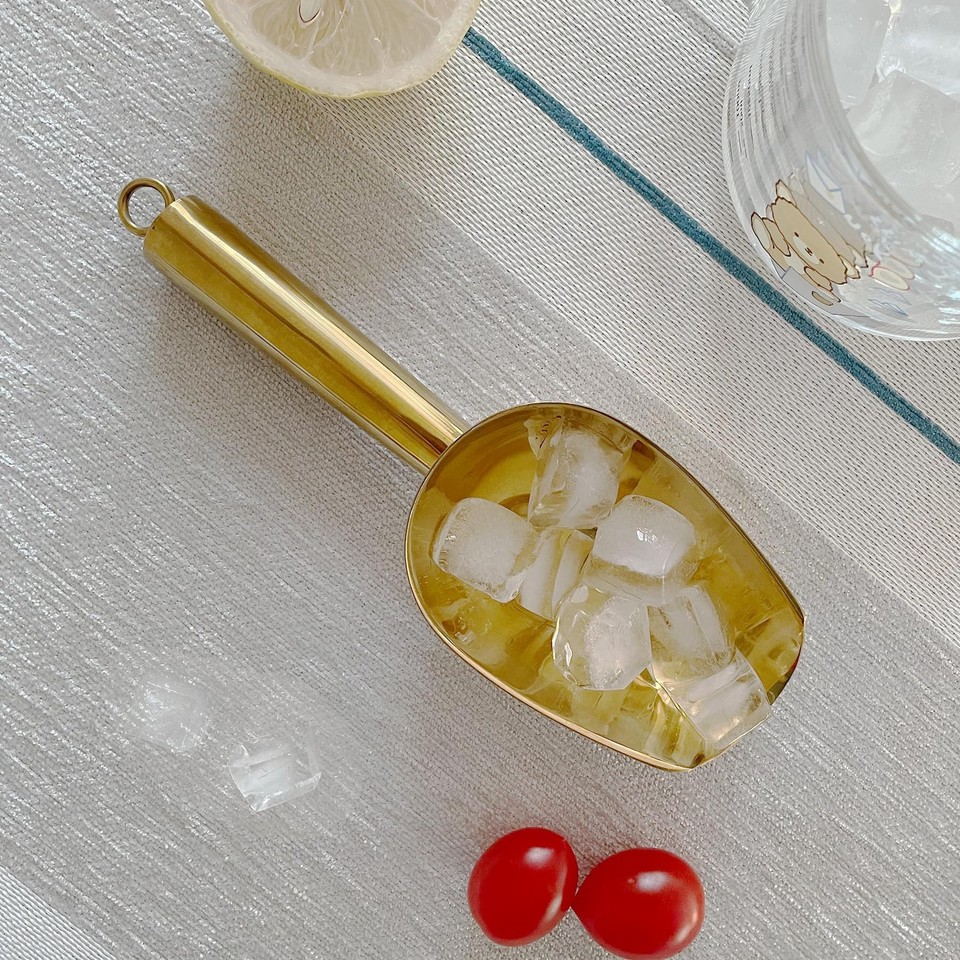 Metal Ice Scoop 3 Oz Small Stainless Steel Ice scooper for Ice Maker ...