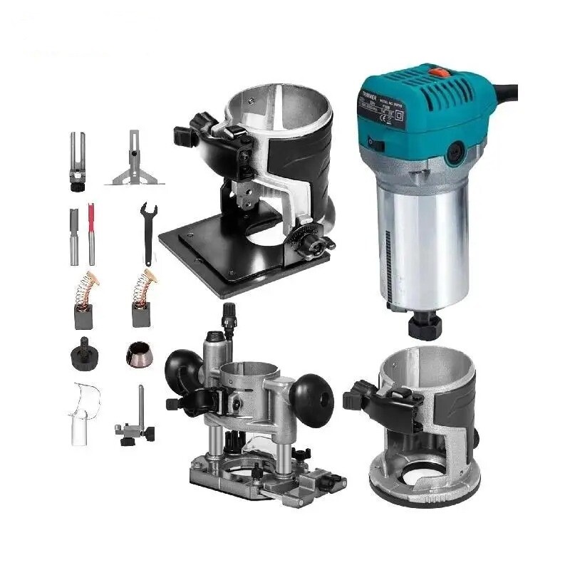 Wood Router Wood Trimmer Machine Electric Hand Trimmer 30000RPM Power ...
