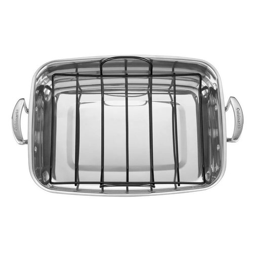 Cuisinart Classic 15" Stainless Steel Roaster with Non-Stick Rack ...