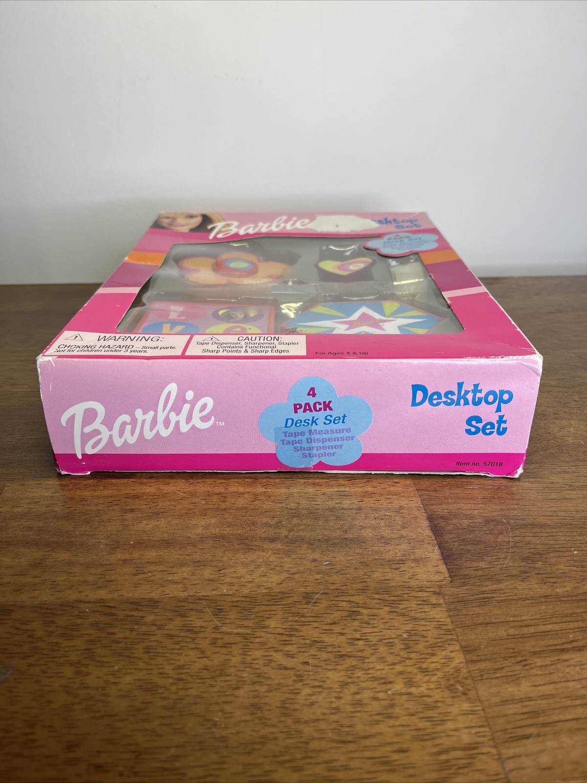 Vintage Barbie 2001 4 Pack Desk Set Tape Measure, Dispenser, Sharpener ...