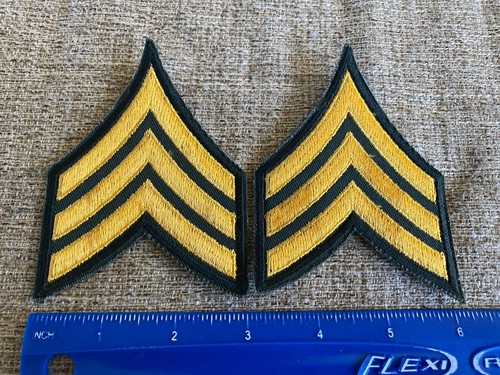 Pair Of US Army Sergeant Enlisted Rank Patches INV15126 | eBay