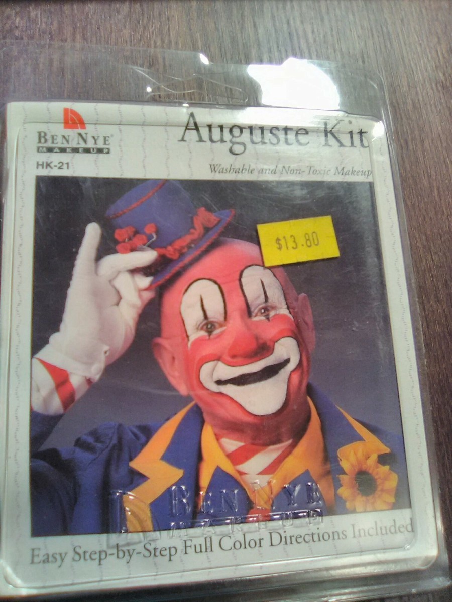 Light Auguste Clown Makeup - Mugeek Vidalondon