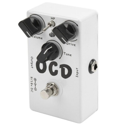 Handmade Guitar Effects Pedal Overdrive Distortion White Obsessive OCD ...