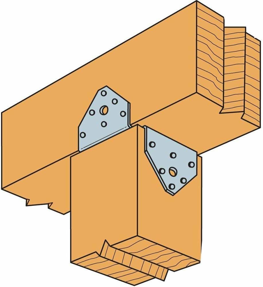 Simpson Strong Tie BC6Z ZMAX Galvanized 18-Gauge 6X Post Cap/Base 10 ...