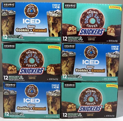 Keurig Donut Shop (3) Snickers (3) Duos Cookie Caramel, Coffee K-Cup ...
