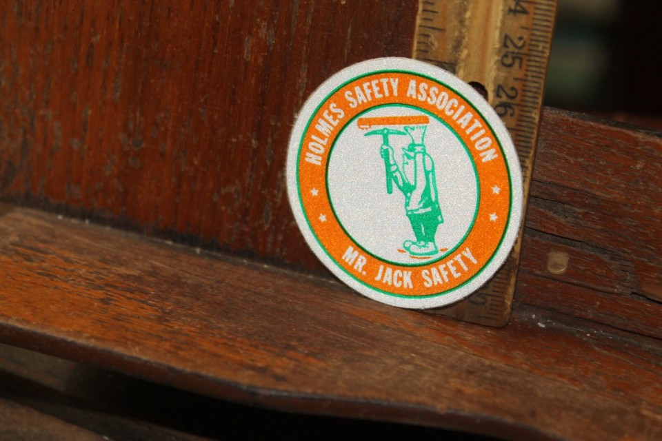 Vintage Coal Mining Sticker Decal Mr Jack Safety Holmes Safety ...