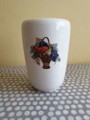 Tams Ware Fine Semi-Porcelain Vase With Floral Design | eBay UK