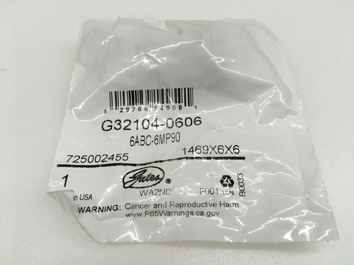 NEW Gates G32104-0606 (6ABC-6MP90) Hose Fitting Hydraulic | eBay