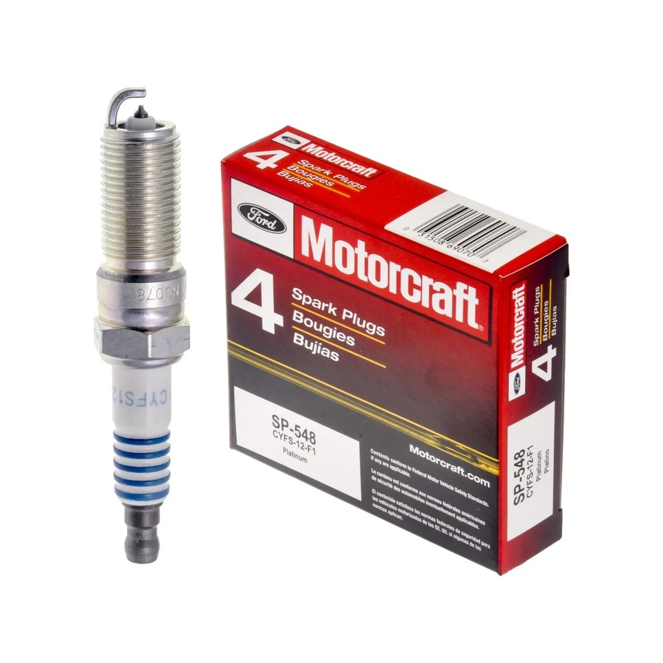 Set Of 4 OEM Motorcraft Platinum Spark Plug SP548 For Cadillac Chevy ...