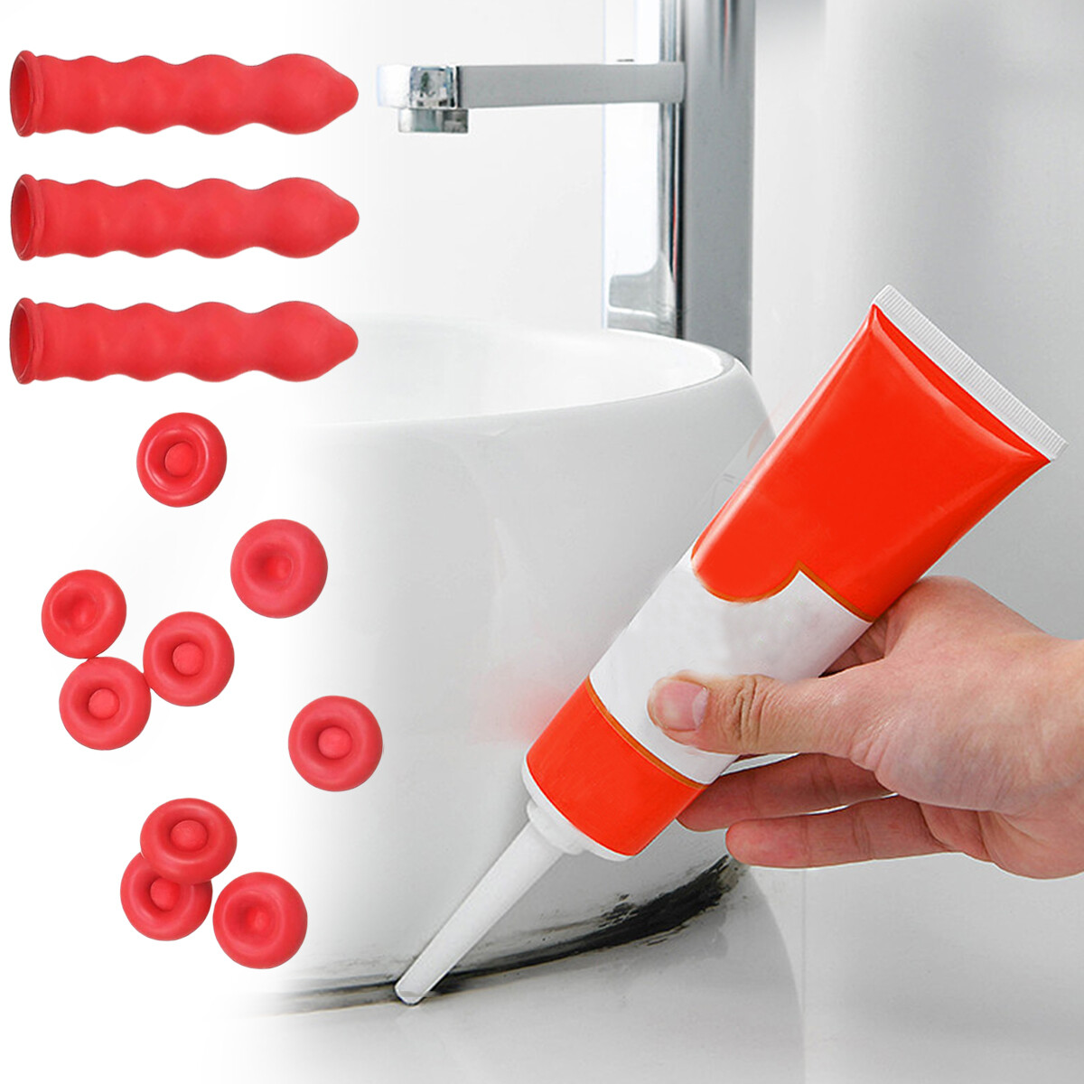 40pcs Caulk Cap Caulk Sealer Saver Open Caulking Tube For Sealing ...