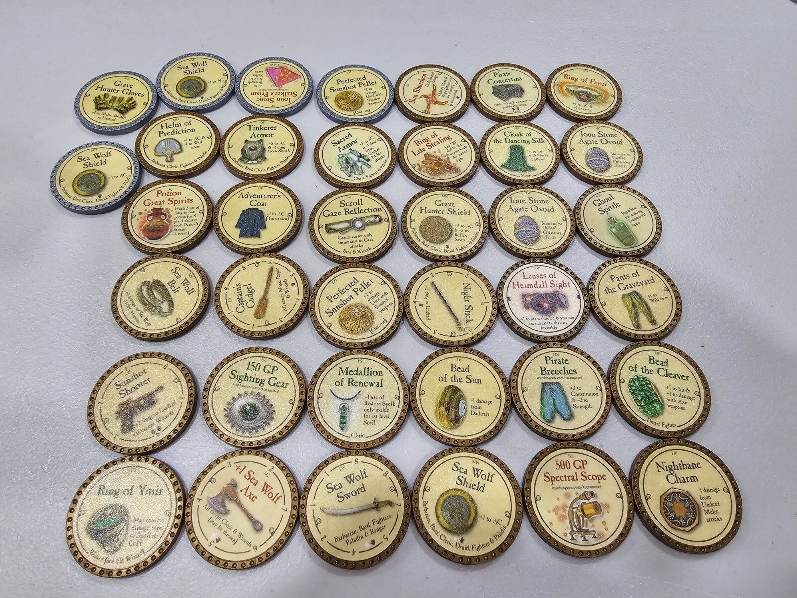 True Dungeon Tokens Lot of 38 | eBay
