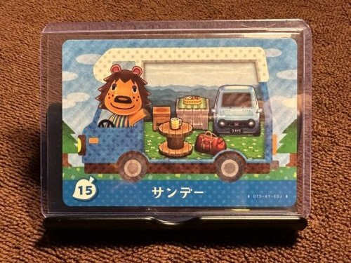 **Fresh out of Pack** Japanese Animal Crossing RV Amiibo Card #15 Rex ...