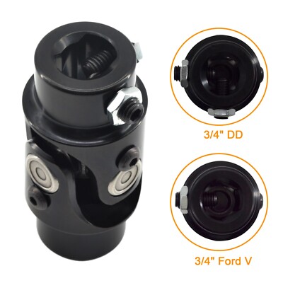 Ford Triangle X 3/4" DD Black Steering Universal U Joint Coupler 3/4 DD ...