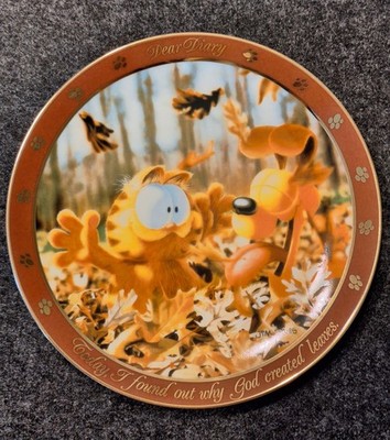 Garfield and Odie, Dear Diary Collector Plate, God Created Leaves, Jim ...